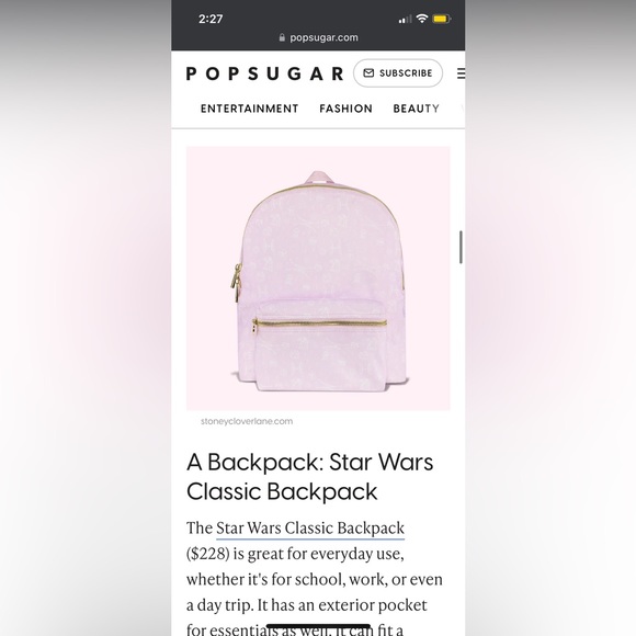 Stoney Clover Lane | Bags | Star Wars Stoney Clover Lane Backpack ...